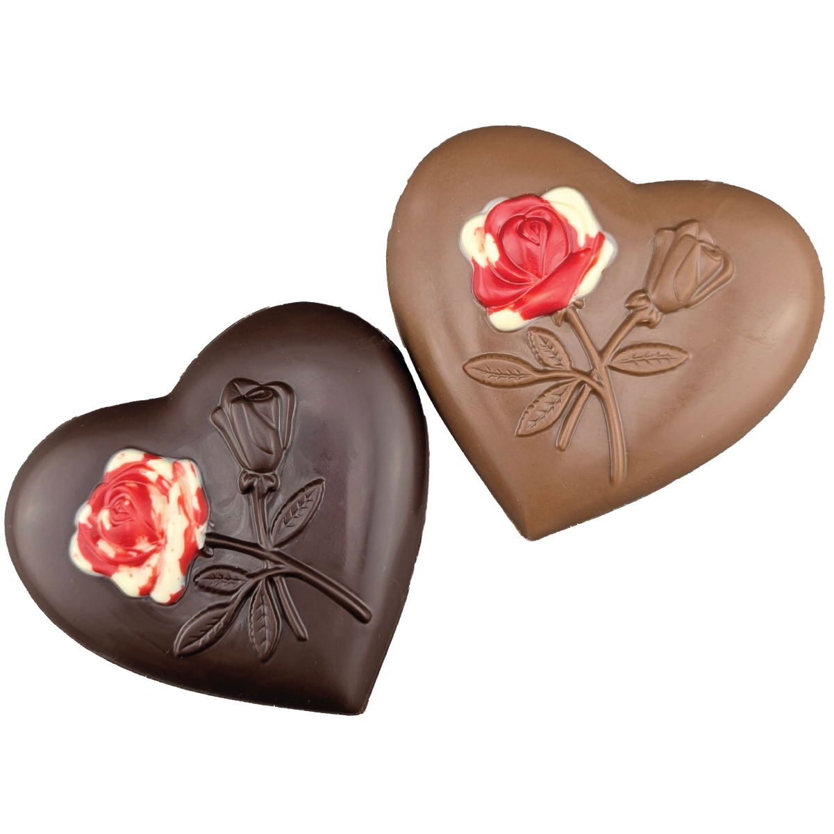 Coeur en chocolat et caramel fleur de sel | Choco Daisy
