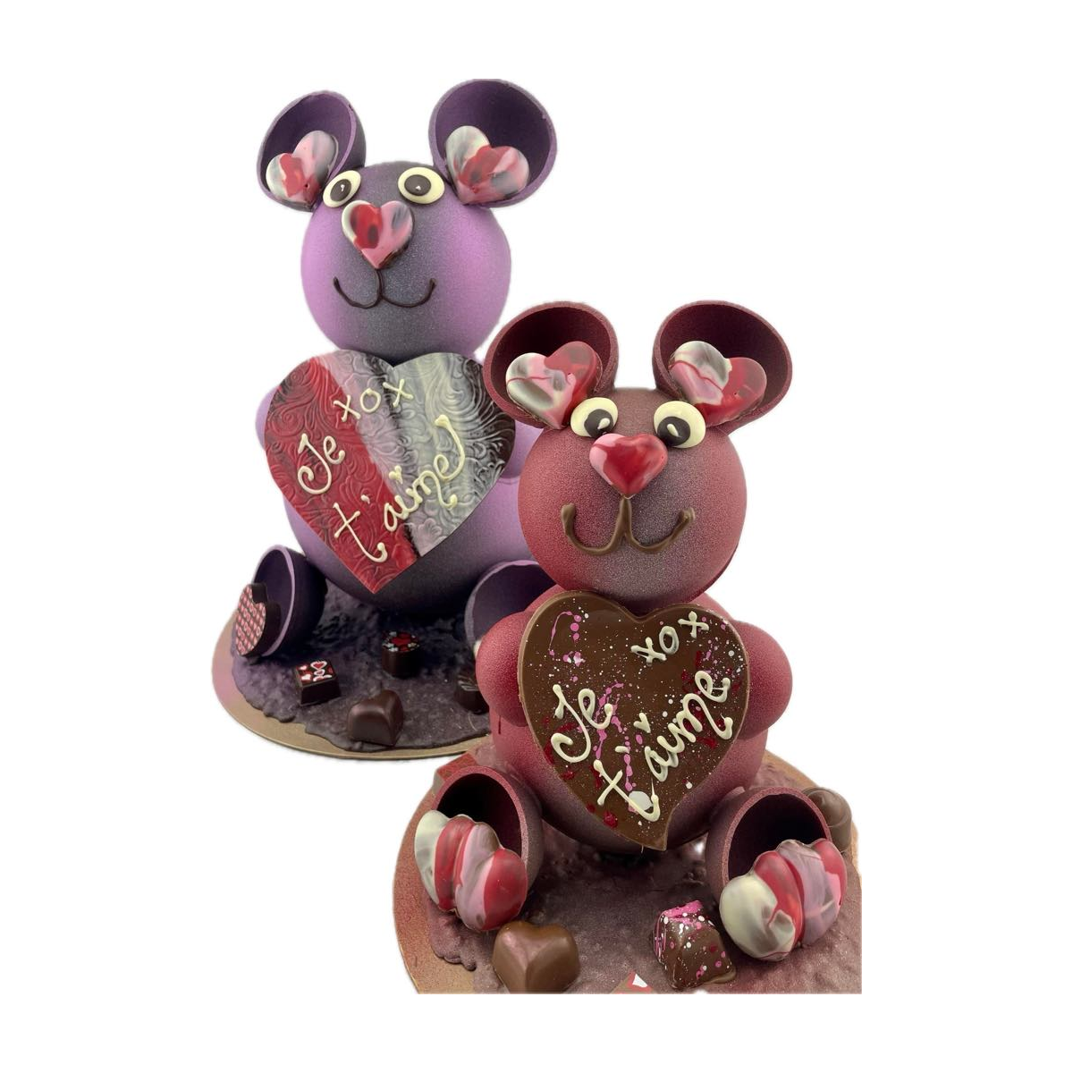 Ourson en chocolat Saint Valentin | Choco Daisy
